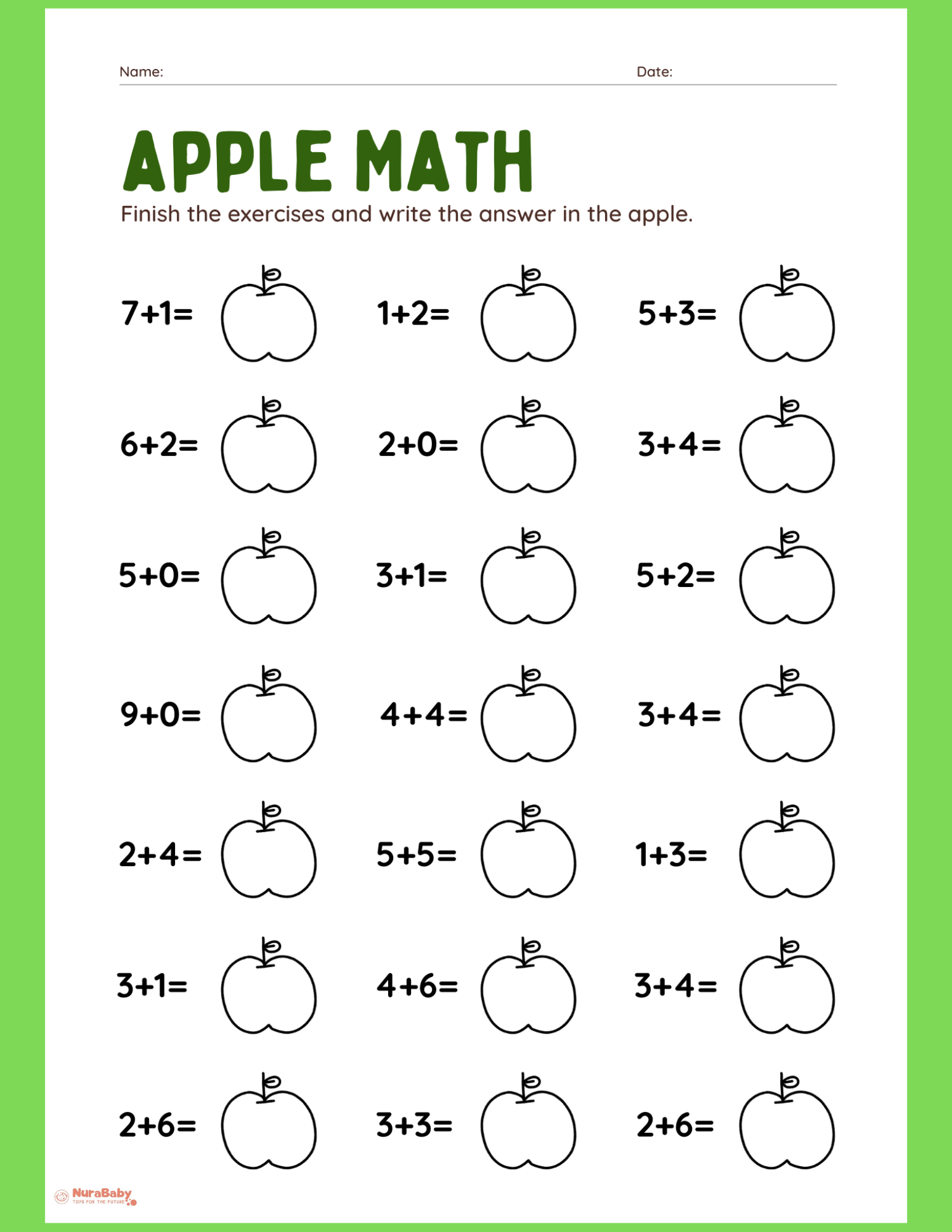 Apple Math: Fun Learning with a Tasty Twist! - Nura Baby