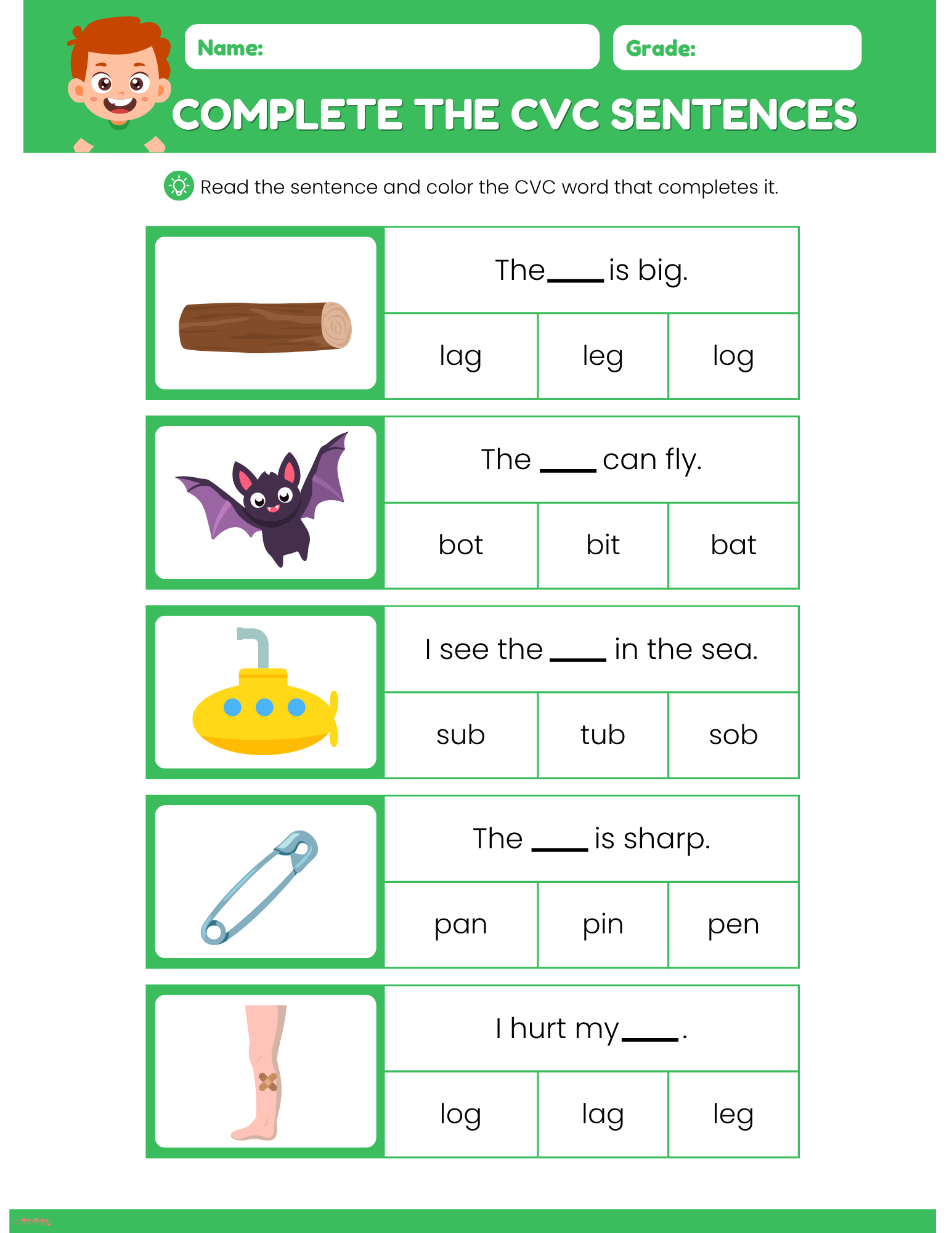 Helping Kids Master CVC Words with Fun Worksheets - Nura Baby